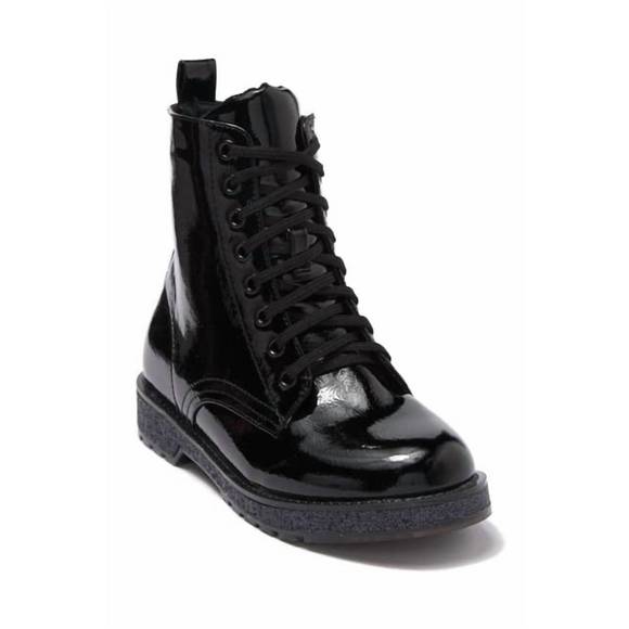MIA | Shoes | New Mia Girls Giuletta Glitter Sole Boot In Black Patent ...